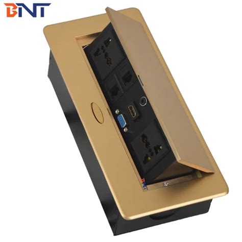 Conference Room Desktop Hidden Power Outlet Table Pop Up Socket Box