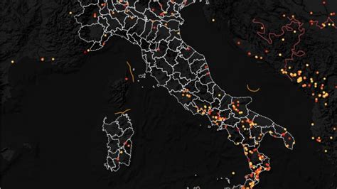 Italy Fires Map Where The Wildfires Have Spread As Sicily Burns And