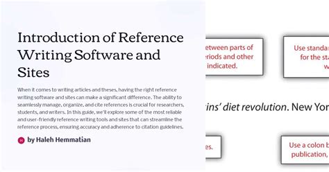 Introduction Of Reference Writing Software And Sites Introduction Of Reference Writing Software And Sites