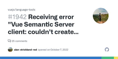 Receiving Error Vue Semantic Server Client Couldnt Create Connection