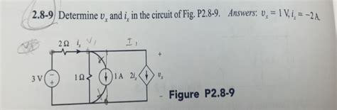 solved 8 9 find vx and ix vx answer must be