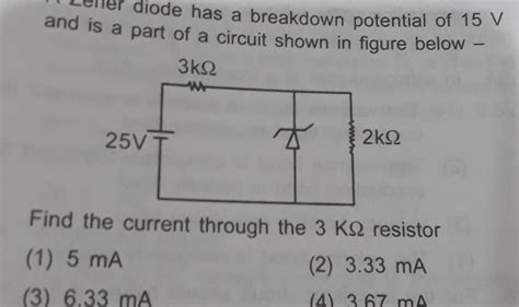 [answered] and is a part of a circuit shown in figure below diode has a