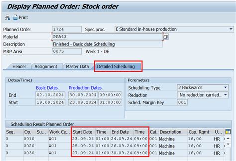scheduling dates in pp lead time vs basic date s sap community