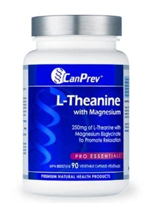 Canprev L Theanine With Magnesium Capsules 90 Count For Relaxation