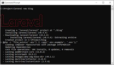 Cara Instalasi Laravel 8 Contoh Aplikasi
