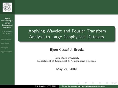 Pdf Applying Wavelet And Fourier Transform Analysis To Large