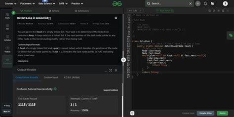 Gfg160 Dsa Gfg160 Linkedlist Java Codingchallenge Problemsolving