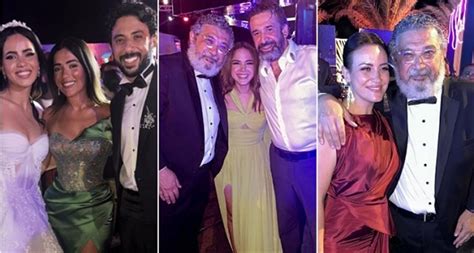 بالصور و الفيديو ماجد الكدواني يحتفل بزفاف ابنه بحضور نجوم الفن البوابة