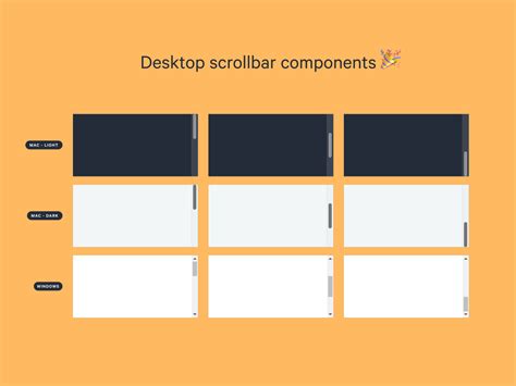 Desktop Scrollbar Components Free Sketch Resource Sketch Elements