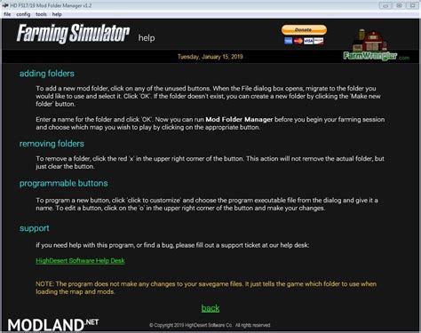 Farming Simulator Mod Folder Manager V 1 2 FS 19