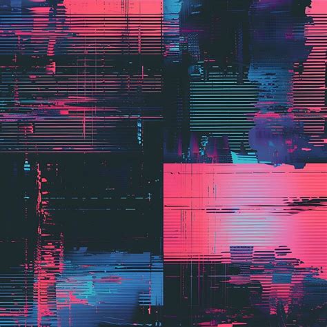 Premium Photo Design Of Algorithmically Generated Datamoshing Screen