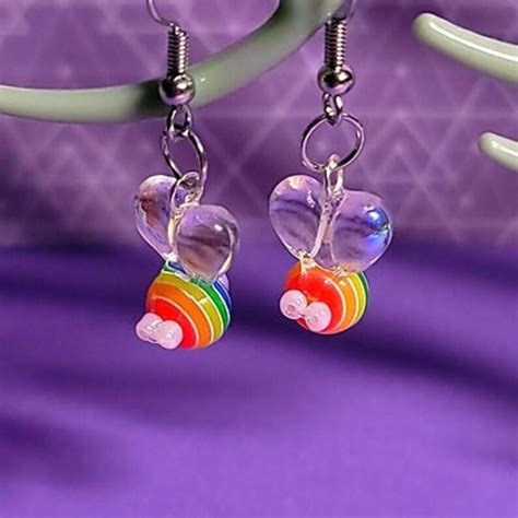Rainbow Bee Earrings By Onisym On Deviantart