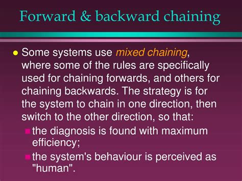 ppt inferencing in rule based systems forward and backward chaining
