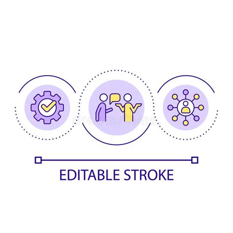 Building Network Connection Loop Concept Icon Stock Vector Illustration Of Vector