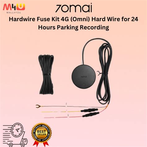 70mai Hardwire Fuse Kit 4g Omni Hard Wire For 24 Hours Parking