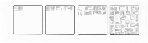 4 Zentangle Basket Weave Patterns