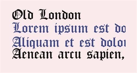 Old London Free Font What Font Is