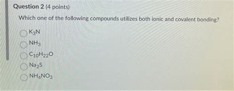 Solved Question 2 4 ﻿pointswhich One Of The Following