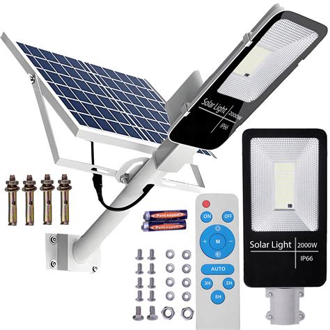 Mocna Lampa Solarna Led 2000w Uliczna Z Pilotem 5905908340287 • Cena