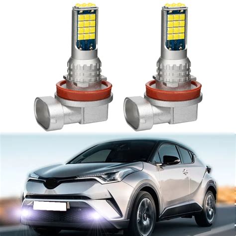 2pcs For Toyota C Hr Chr 2016 2017 2018 2019 Led Car Fog Lamp Front Fog 