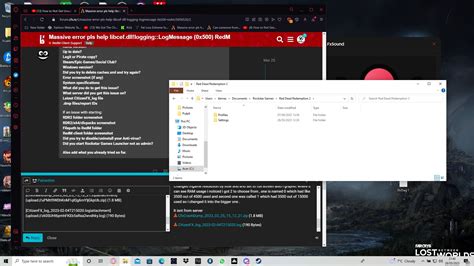 massive error pls help libcef dll logging logmessage 0x500 redm
