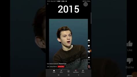 Tom Hollande Evolution Youtube