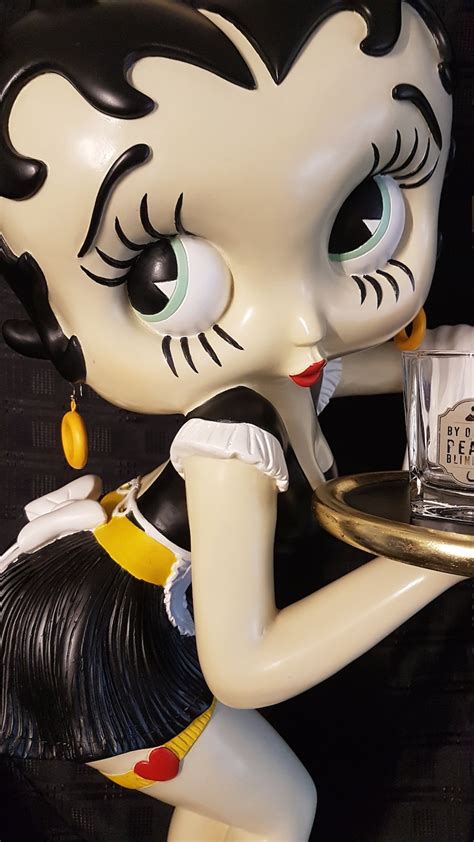 Rare Betty Boop Lifesize Sexy Waitress In Black Dress Etsy