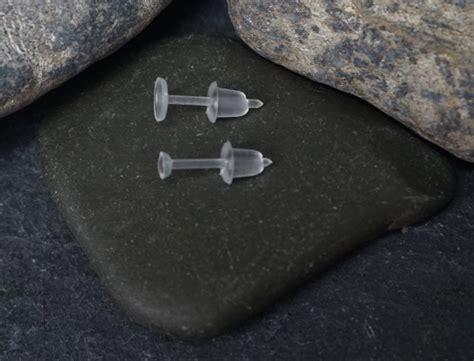 Retainer Stud Retainer Body Jewellery Clear Nose Stud Clear Etsy