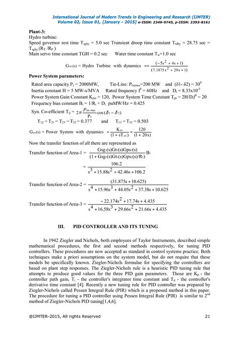 A New Approach For Tuning Of Pid Load Frequency Controller Of An