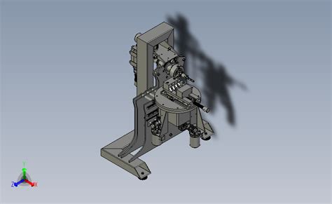 型材多角度钻孔开孔设备 STEP 模型图纸下载 懒石网