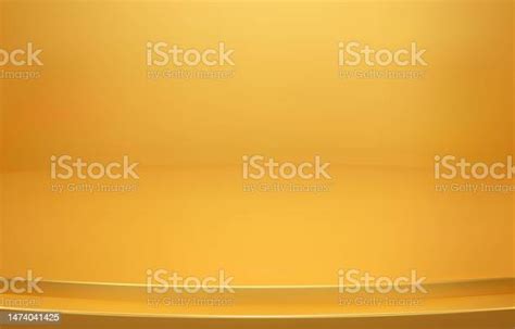 추상 럭셔리 골드 배경입니다 빈 골드 그라데이션 룸 스튜디오 공간 제품을 표시하기 위한 배경으로 사용되는 곡선 스테이지 3d 벡터 그림입니다 생활필수품에 대한 스톡 벡터