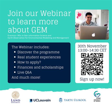 Chair Of Geoinformatics And Cartography On Linkedin Gem University Webinar