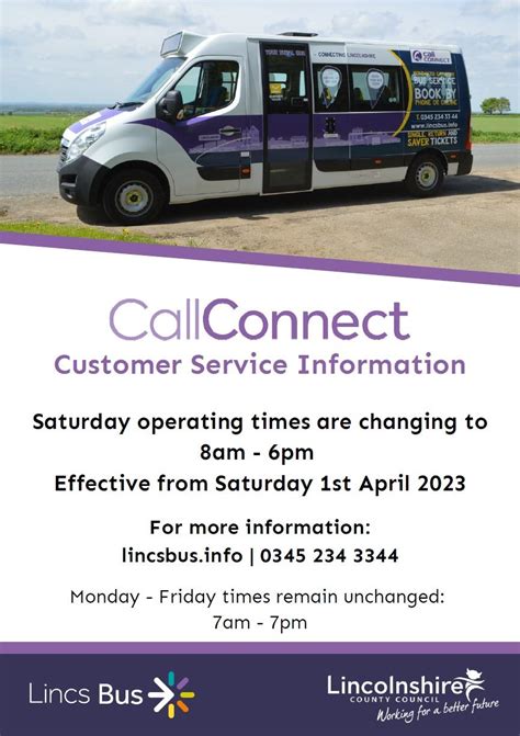Callconnectconnectbus Saturday Operating Hours From 1 April 2023 Barkston And Syston Parish