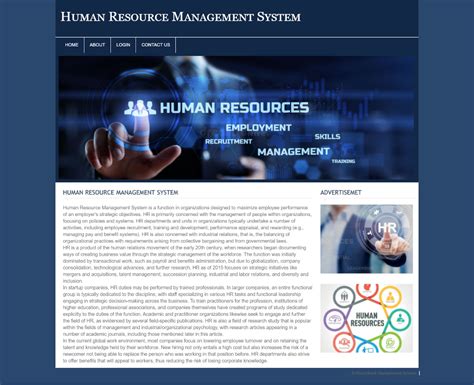 Free Source Code Documentation For Human Resource Management System Using Php And Mysql