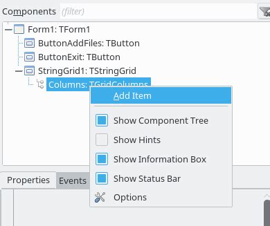 TStringGrid Lazarus Wiki
