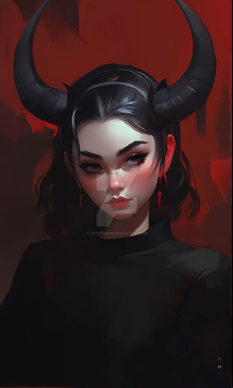 Cute Demon Girl Cartoon Characters By Artbychriss On Deviantart