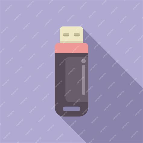 Premium Vector Usb Flash Drive Flat Design Icon