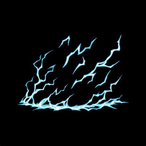 Premium Vector Lightning Impact Energy Effect Cartoon 07