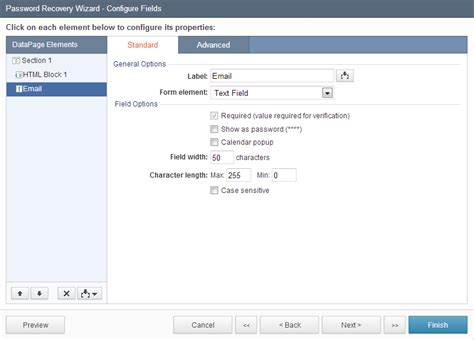 Password Recovery Forms 5 Caspio Online Help