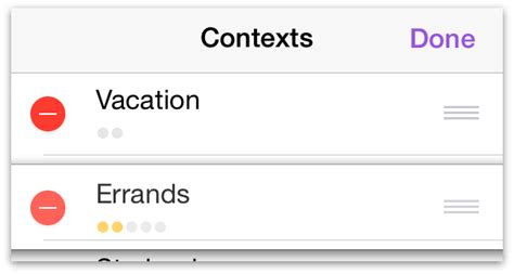 Omnifocus 2 For Ios User Manual Organizing With Contexts