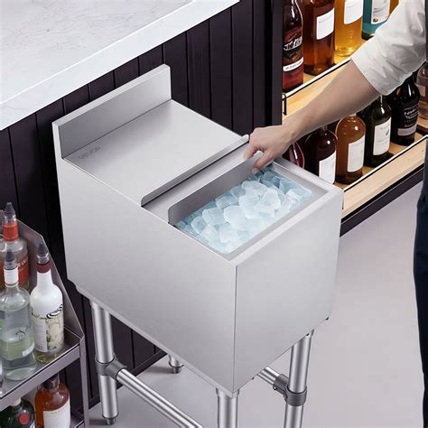 Vevor Commercial Ice Bin 296 Qt Max Capacity 12 X 19 X 33 Inch