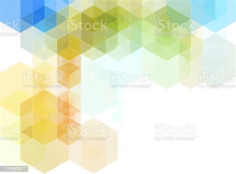 벡터 추상 기하학적 배경입니다 템플릿 브로셔 디자인 녹색 육각형 모양 0명에 대한 스톡 벡터 아트 및 기타 이미지 0명