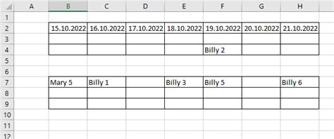 Excel Lookup Name Within Range Of Cells And Return Text Few Cells Above The Lookup Name