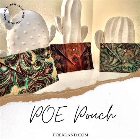 Poe Pouch Turquoise Cream Poe Brand