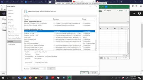 Adobe Report Builder In Excel A Runtime Error Occ Adobe Product