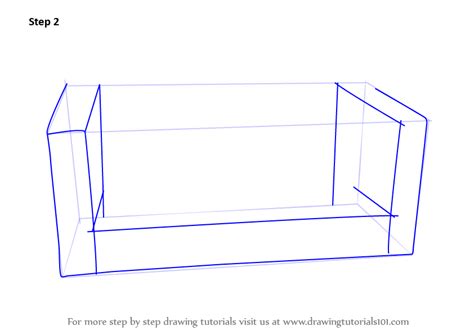How To Draw Love Seats Sofa Furniture Step By Step DrawingTutorials101 Com
