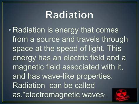 Radiation Lecture Ppt PPTX
