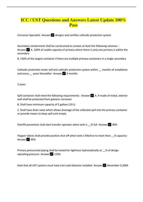 ICC UST Questions And Answers Latest Update 100 Pass ICC UST