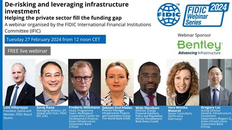 Fidicwebinars Infrastructure Engineering Fidic International Federation Of Consulting
