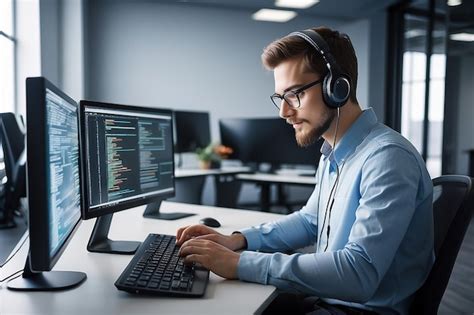 premium photo developing programming and coding technologies website